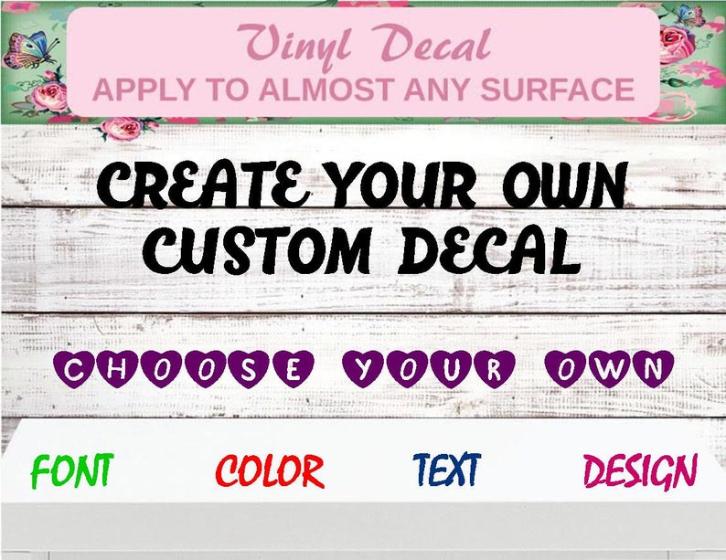 Custom Decal Personalized Decal Custom Sticker Yeti Decal - Etsy