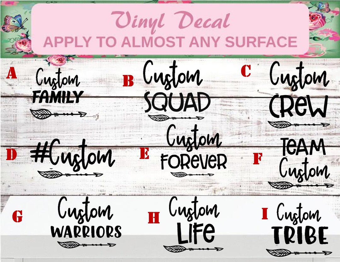 Custom Decal, Custom Sticker, Custom Crew Decal, Custom Squad Decal ...