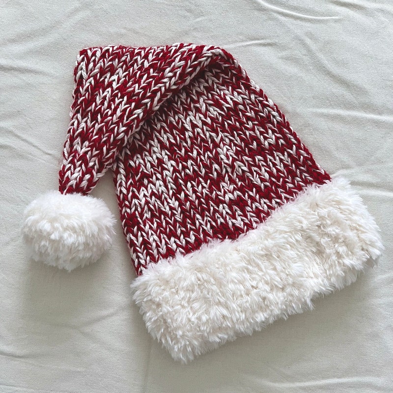 Knitted Santa Hat - Etsy
