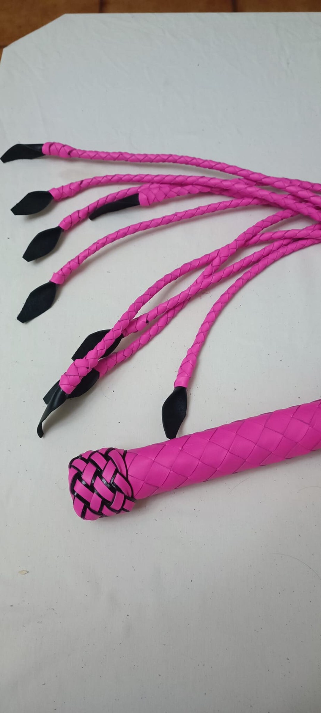 9-tail Flogger in Genuine Fuchsia Leather - Etsy