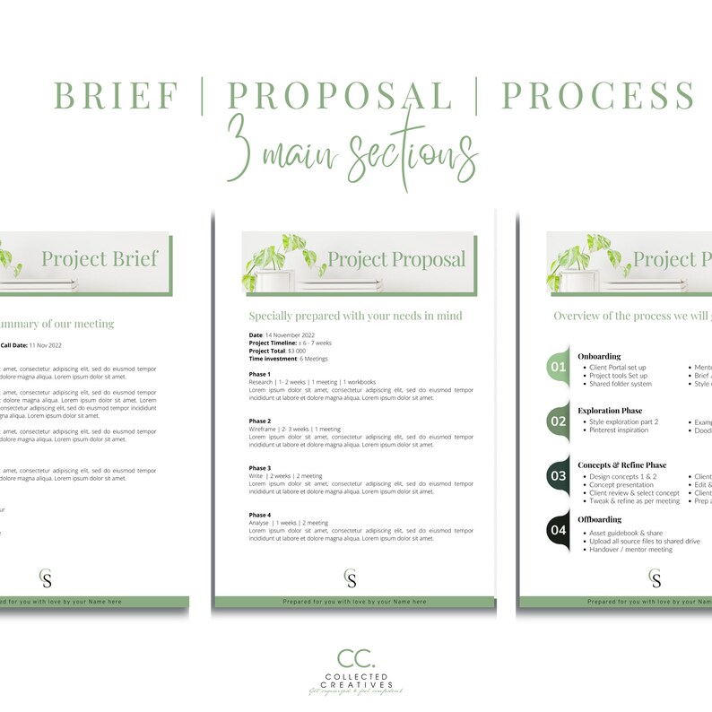 Freelancer Project Proposal Template Canva - Etsy