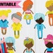 Digital Paper Dolls Bundle, Boy and Girl Dress up Paper Dolls, Digital ...