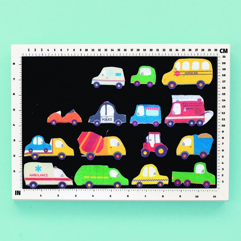 Felt Cars Set Travel Felt Stories Early Learning Activity | Etsy
