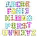 Kids Alphabet Toy, Rainbow Felt Letters, Uppercase and Lowercase ...