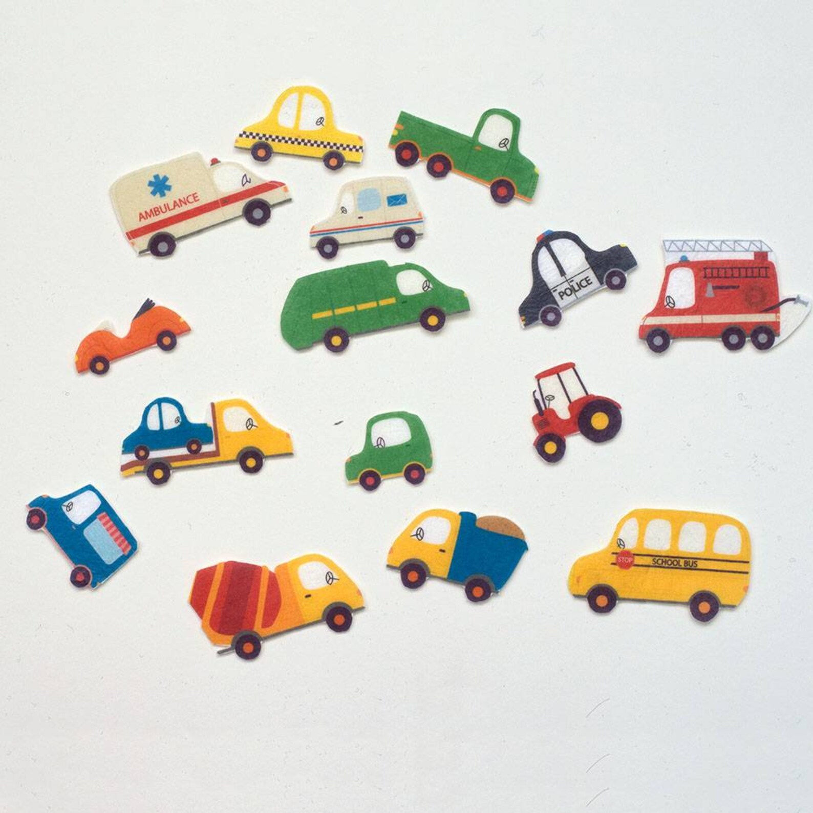 Felt Cars Set Travel Felt Stories Early Learning Activity | Etsy