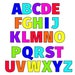 Kids Alphabet Toy, Rainbow Felt Letters, Uppercase and Lowercase ...