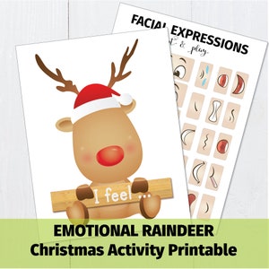 Emotions Cards Toddler Worksheets Instant Download Christmas Games - Etsy