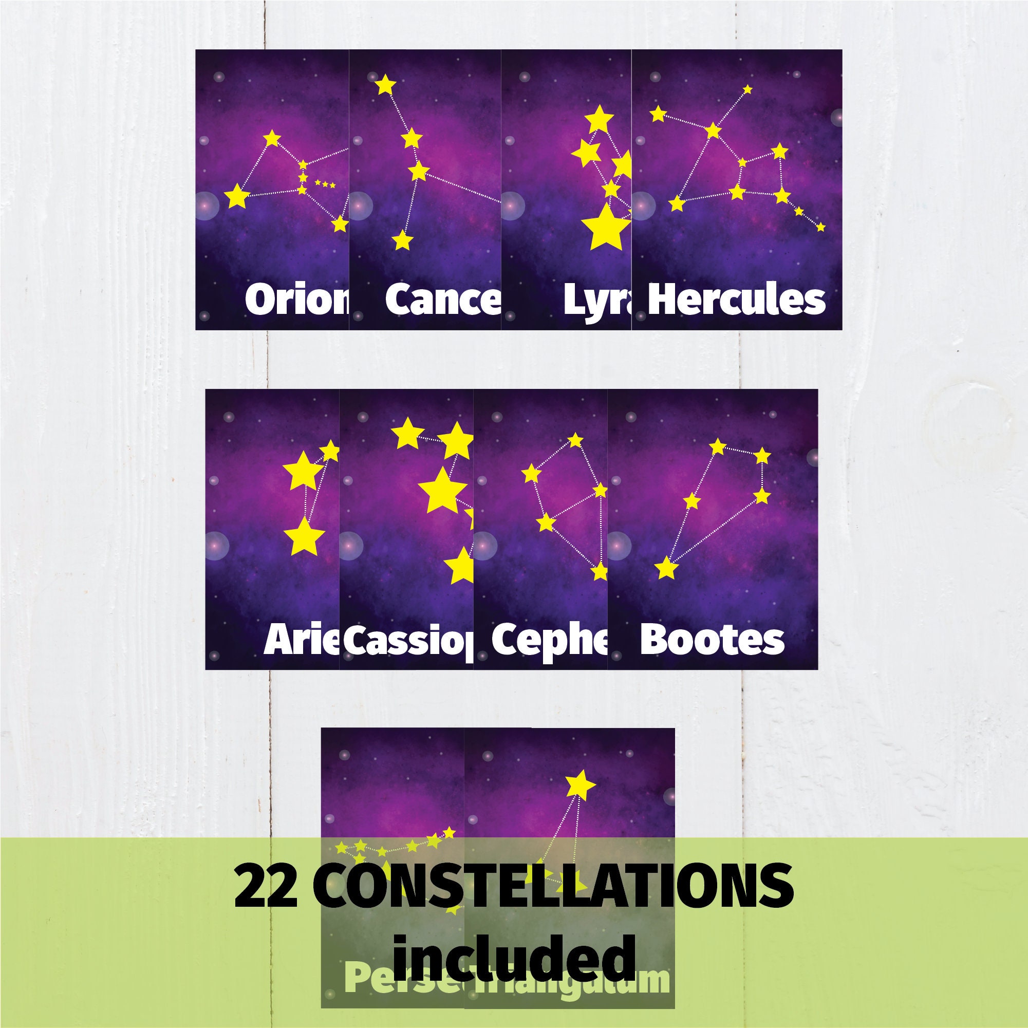 Astronomy Printable Montessori Materials, Constellation Flash Cards and ...