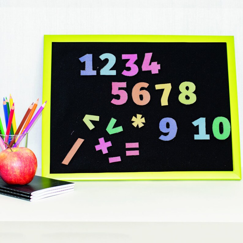 Felt Numbers Set Numbers Felt Toy Set Counting Toy Early - Etsy