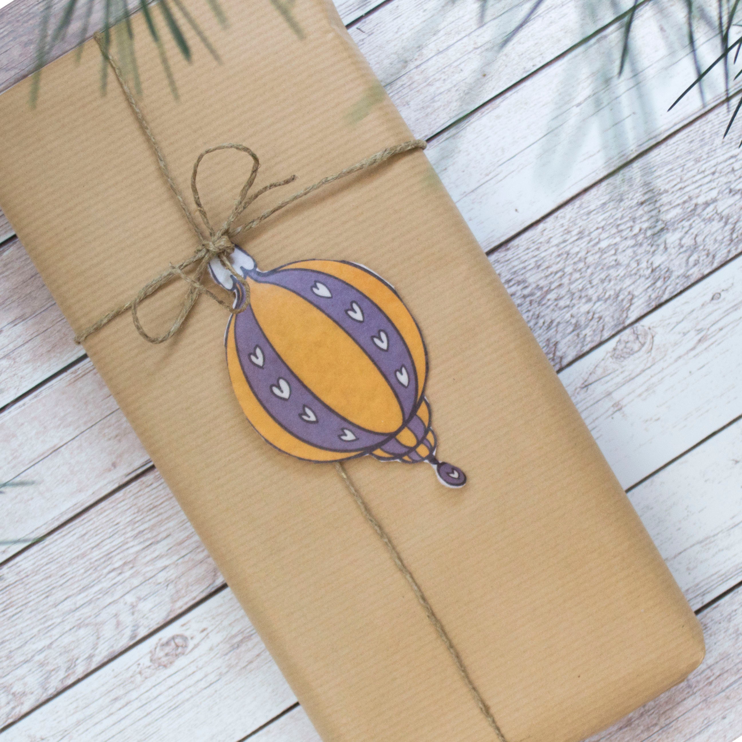 Christmas Ornament Gift Tags Set of 8 Vintage Felt Ornaments - Etsy