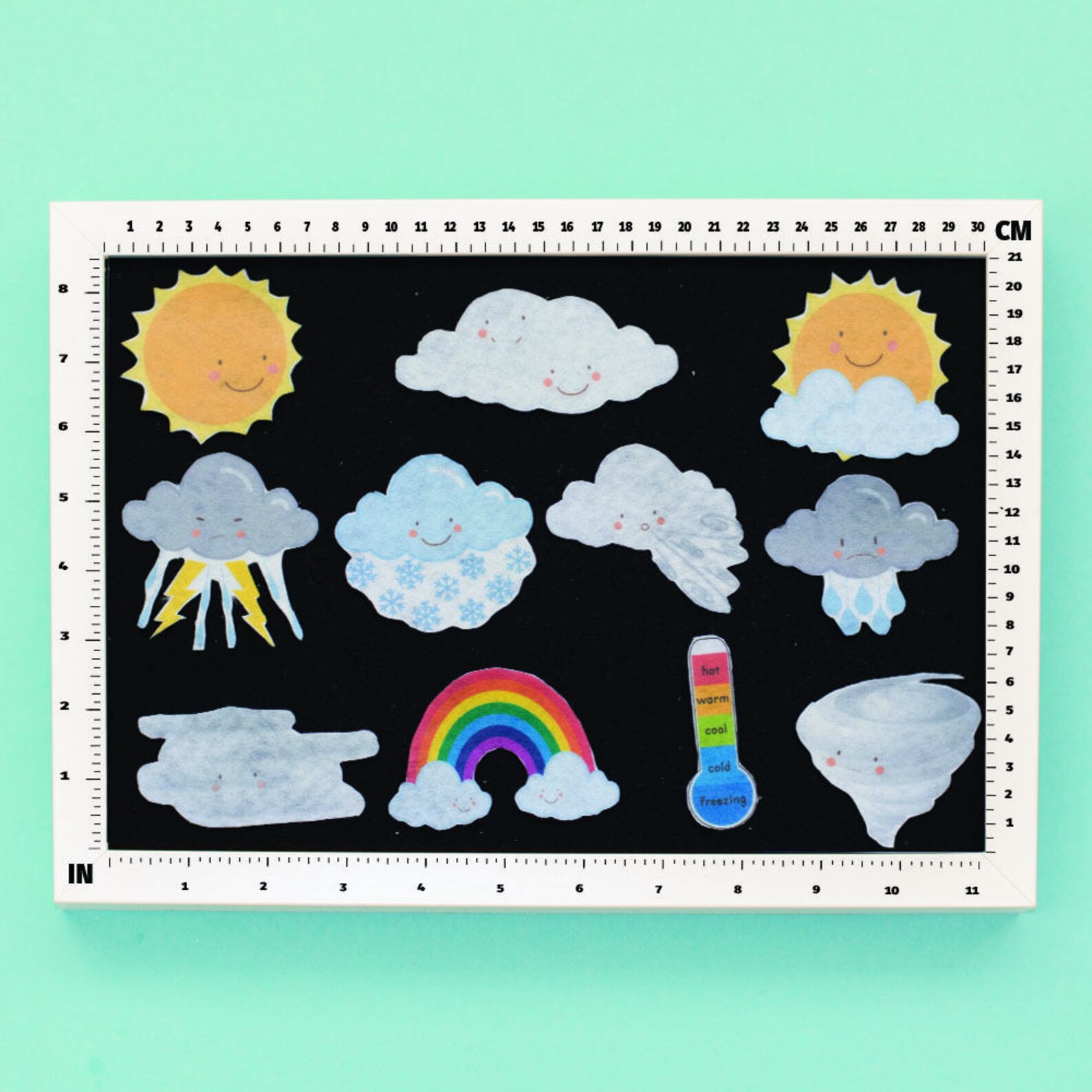 Preschool Toy Set Felt Weather Set Flannel Board Story | Etsy