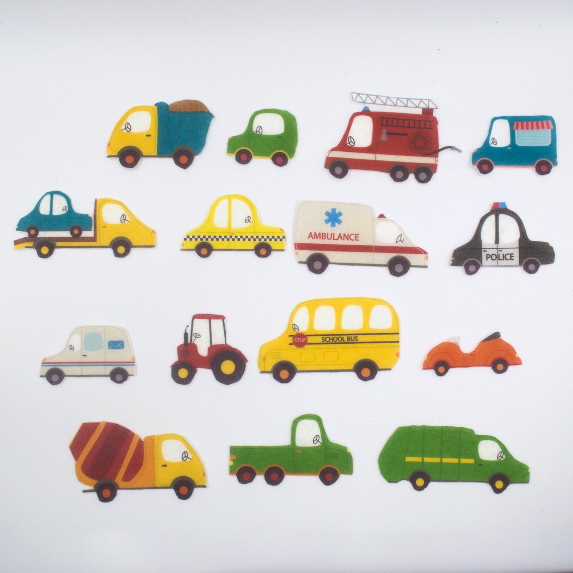 Felt Cars Set Travel Felt Stories Early Learning Activity | Etsy