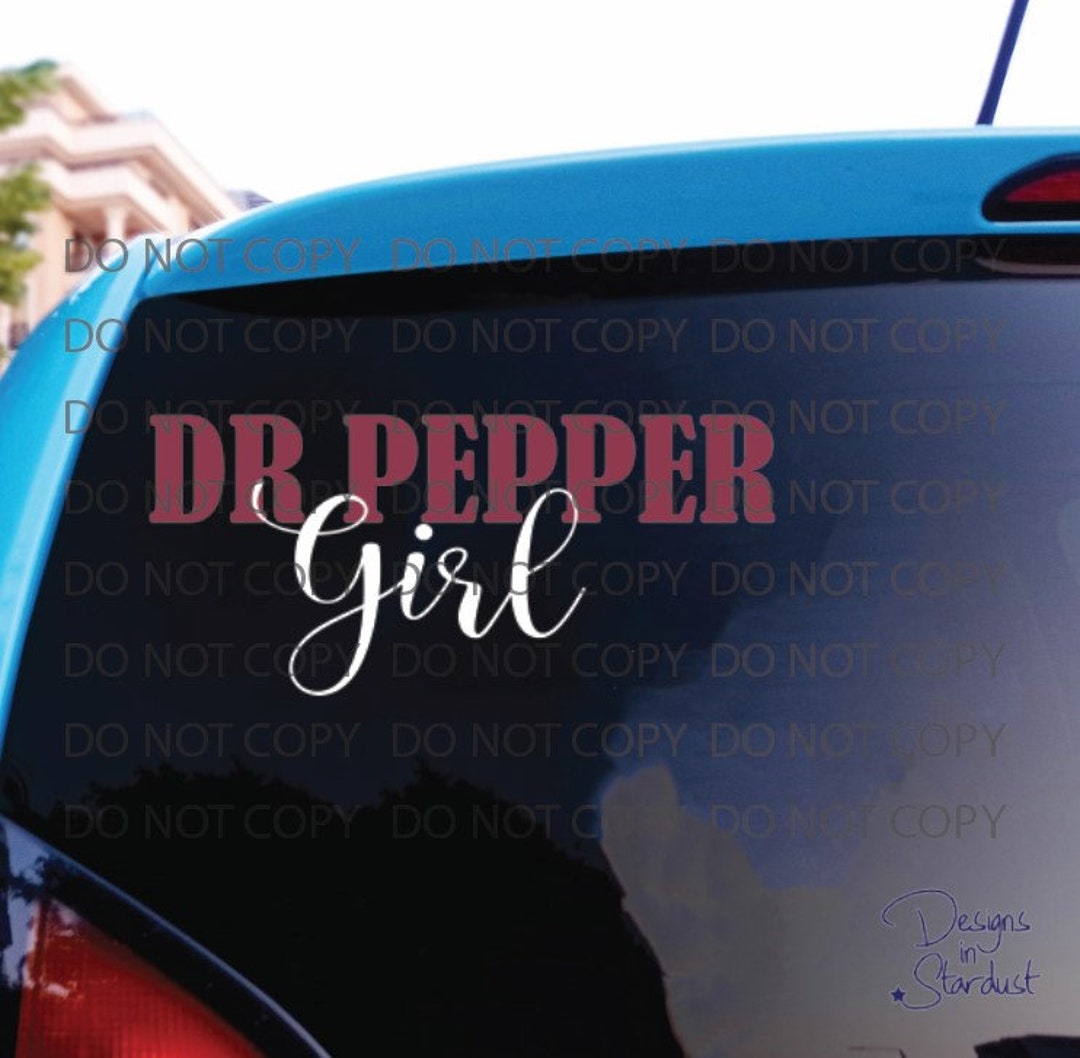 Dr Pepper Girl Car Decal - Etsy