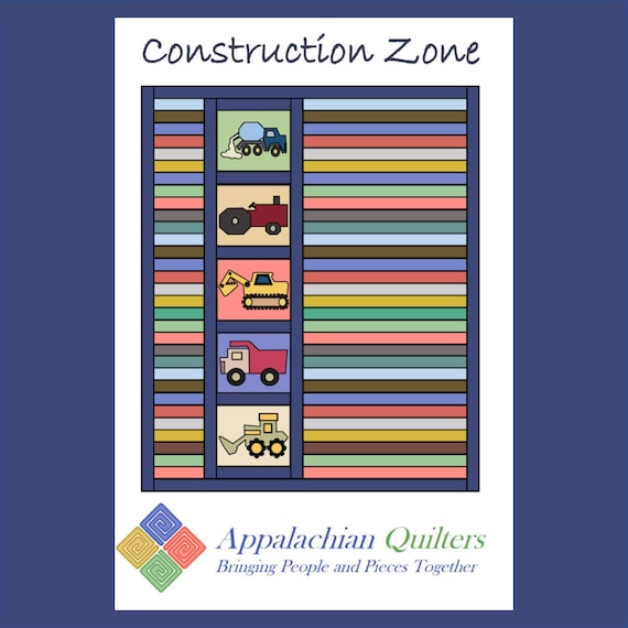 Construction Zone Quile Pattern PDF DOWNLOAD - Etsy