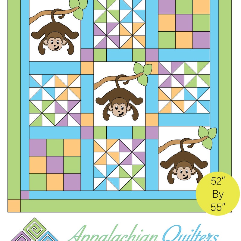Monkey Quilt - Etsy