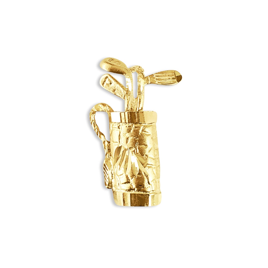 Golf Club Charm/pendant 14k Yellow Gold Gift for Him, Her, Athlete ...