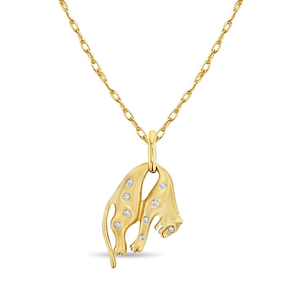 Diamond Panther Pendant - Etsy