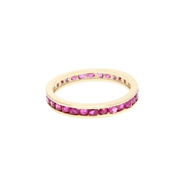 Ruby Eternity Band - Etsy