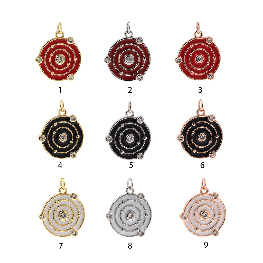 Enamel Planet Charm,18k Gold Filled Solar System Necklace Bracelet for ...