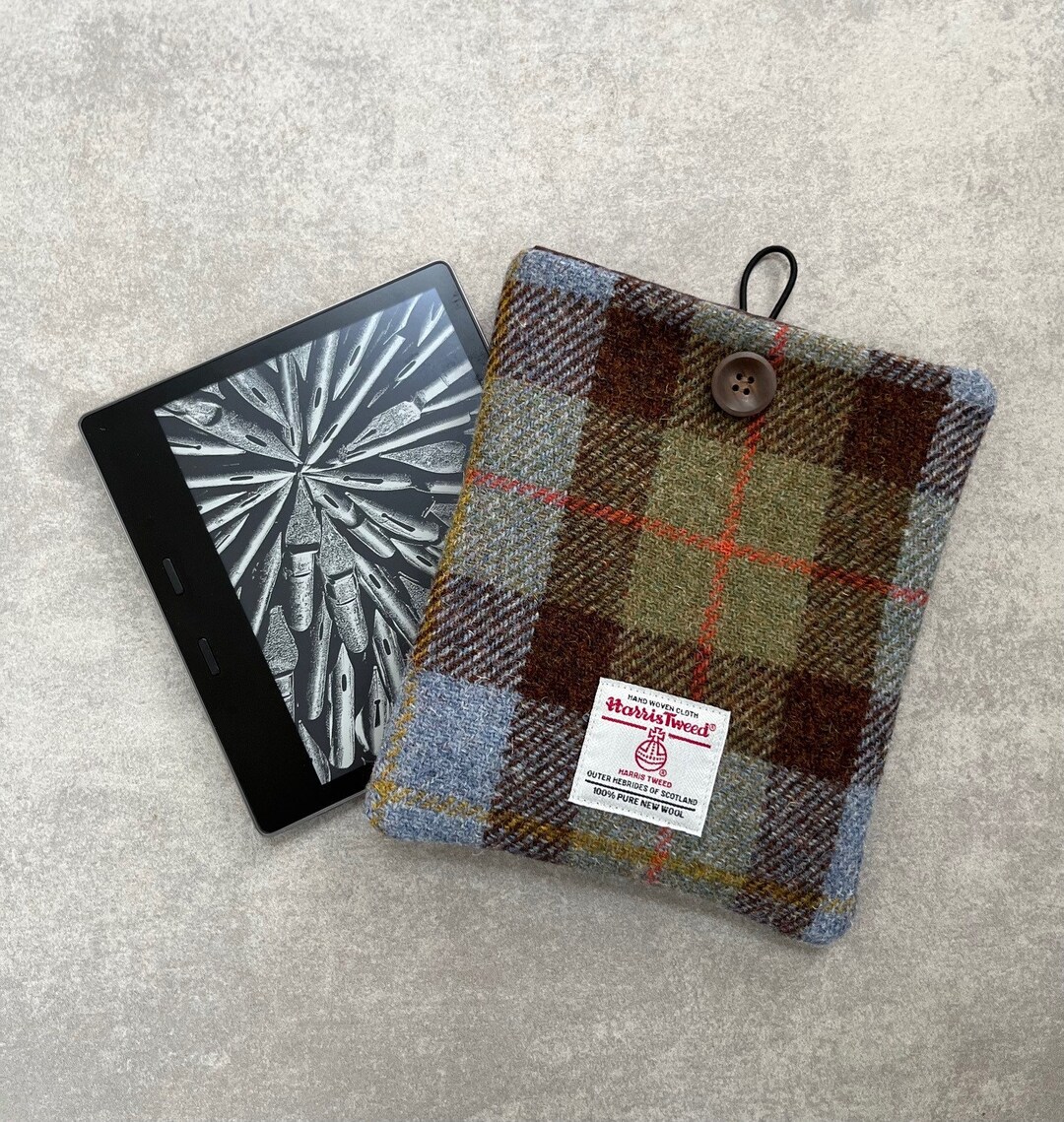 Harris Tweed Kindle Case With Loop Closure - 32 Patterns to Choose From ...