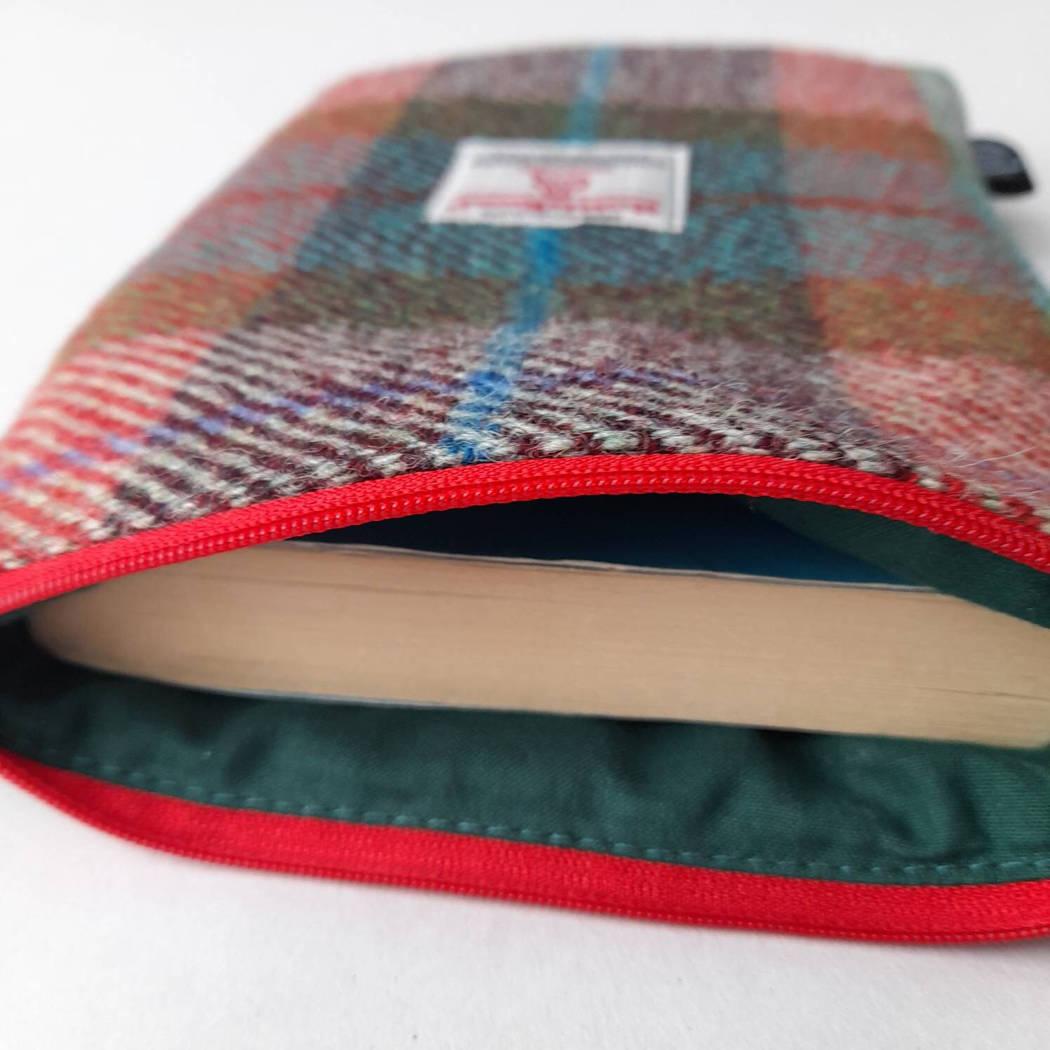 Harris Tweed® Book Sleeve With Zip Closure 18 Different | Etsy