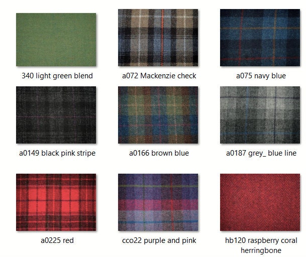 Harris Tweed® Book Sleeve With Zip Closure 18 Different | Etsy