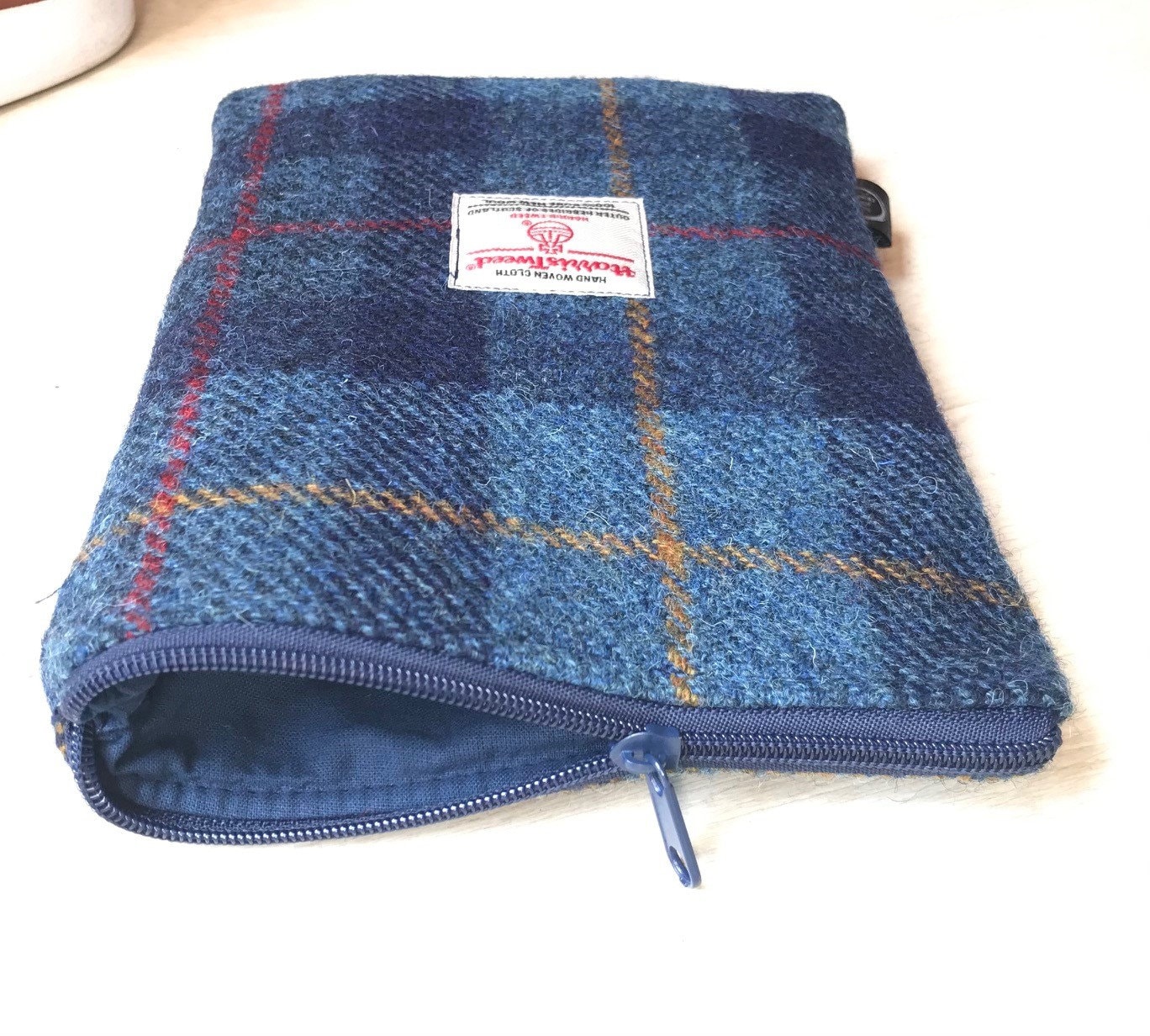 Harris Tweed® Book Sleeve With Zip Closure 18 Different | Etsy