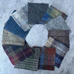 Harris Tweed Fabric Samples - Two Sizes - Etsy