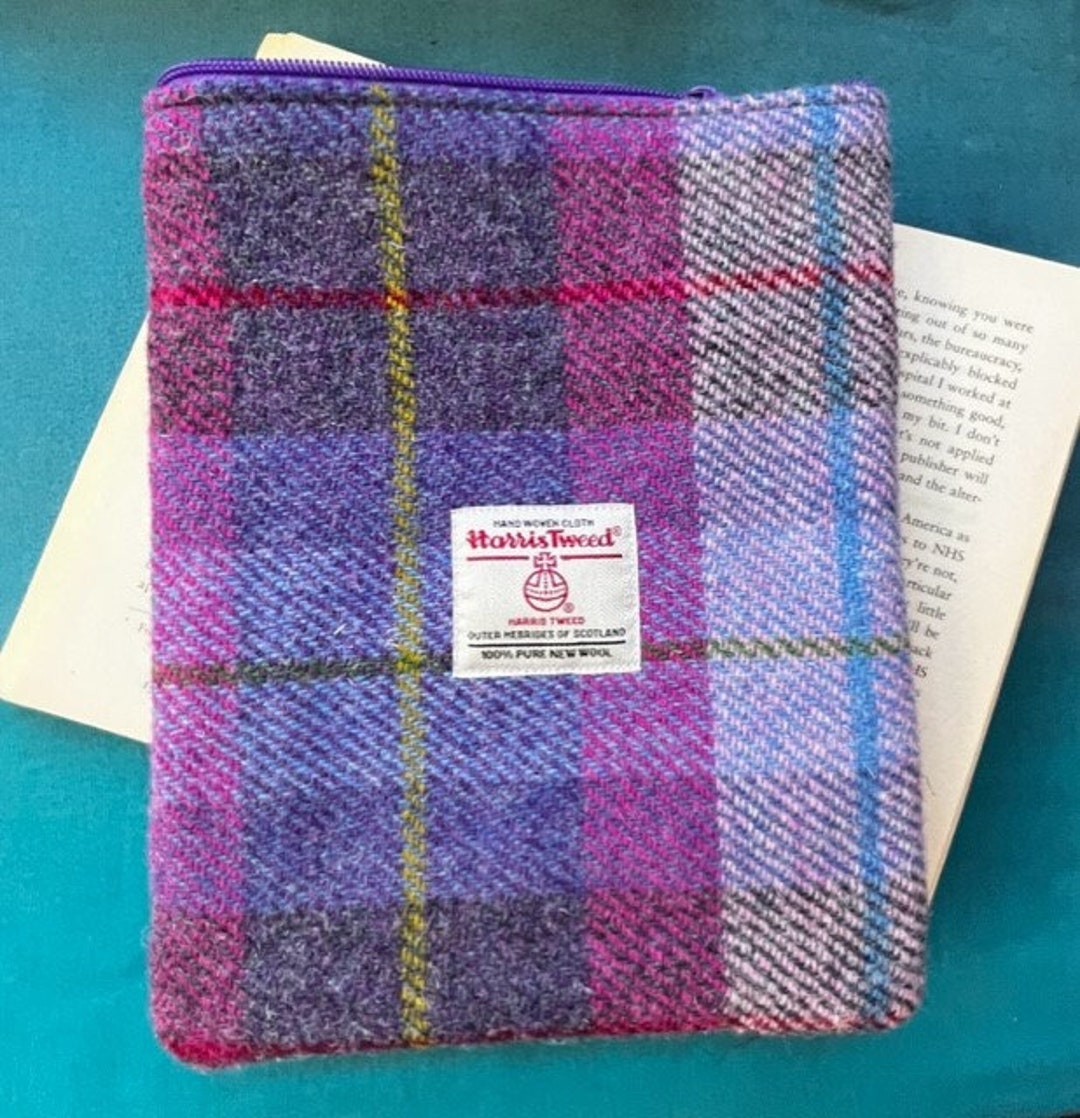 Harris Tweed® Book Sleeve With Zip Closure 18 Different Patterns ...