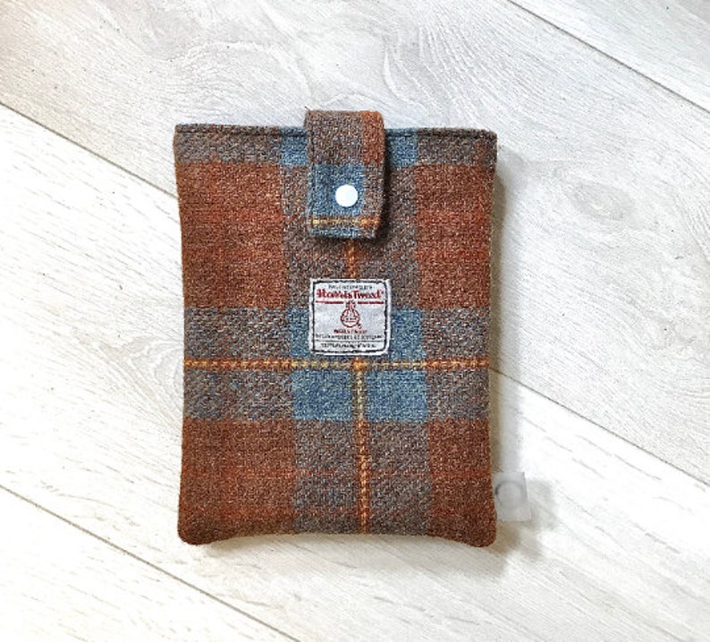 Harris Tweed Book sleeve 18 patterns large small or | Etsy
