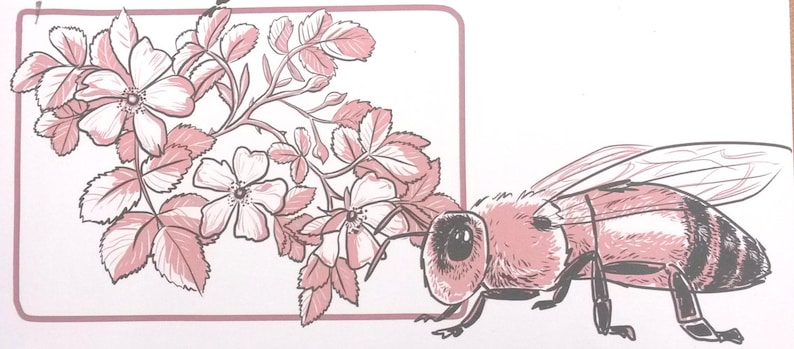 Bees A4 Print of a Page From the Mini-comic 'big - Etsy