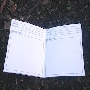 Nature Notes Wildlife Journal - Etsy UK