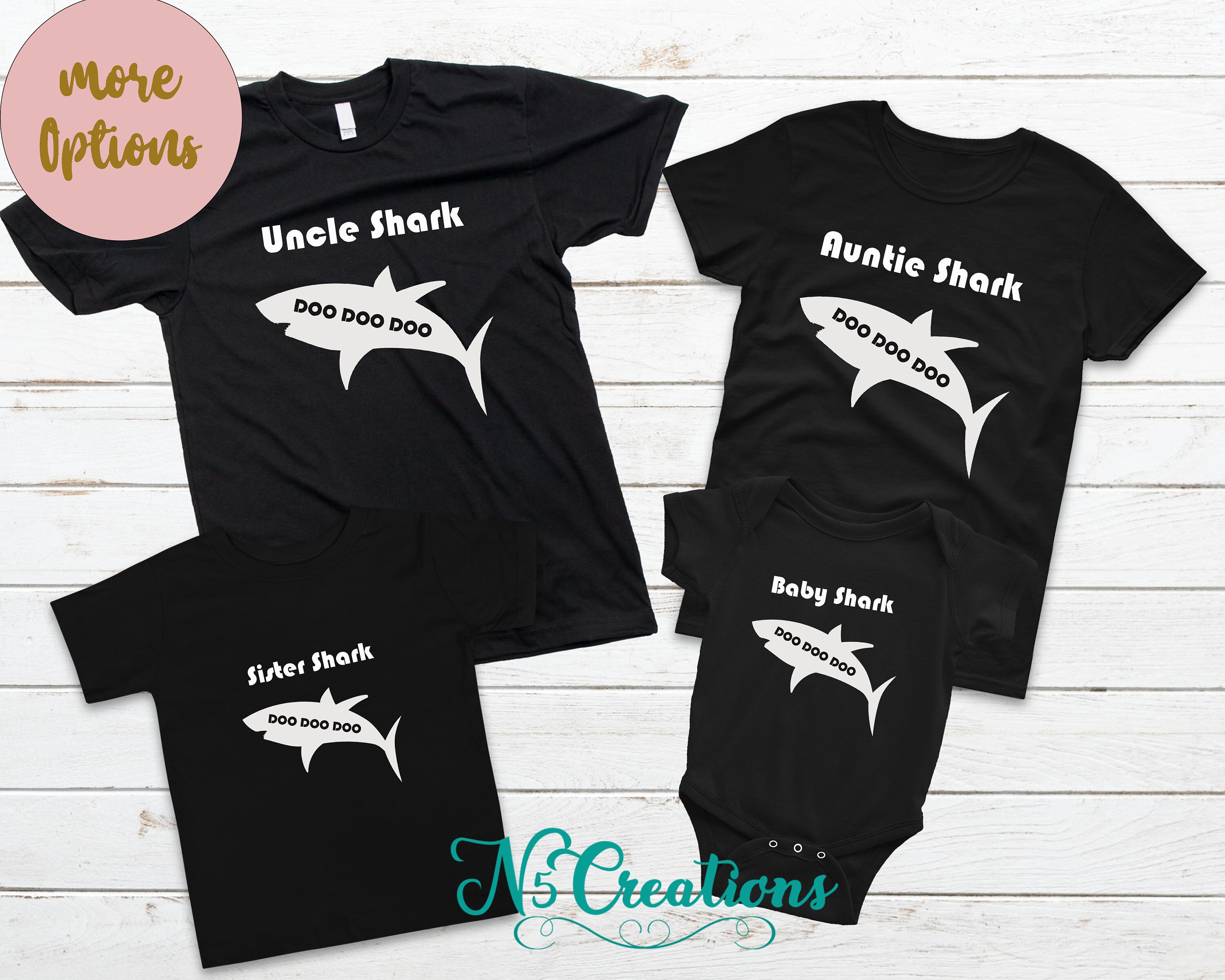 Mommy Daddy Baby Shark DO DO Do/shark Family/ Matching Shirts/ - Etsy