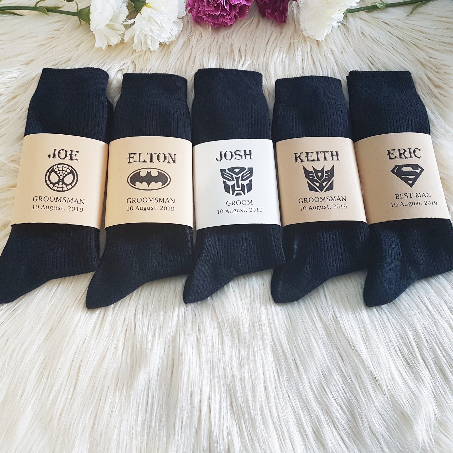 Super Hero Socks / Personalized Wedding Socks /superhero Groom - Etsy ...