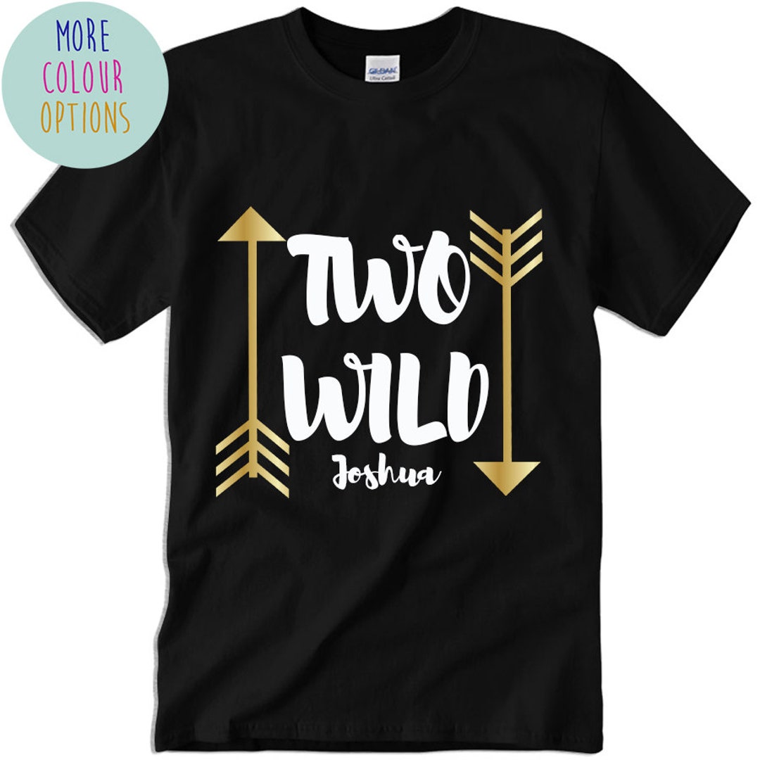 Two Wild Birthday Shirt Custom 2nd Birthday T Shirt Birthday Shirt