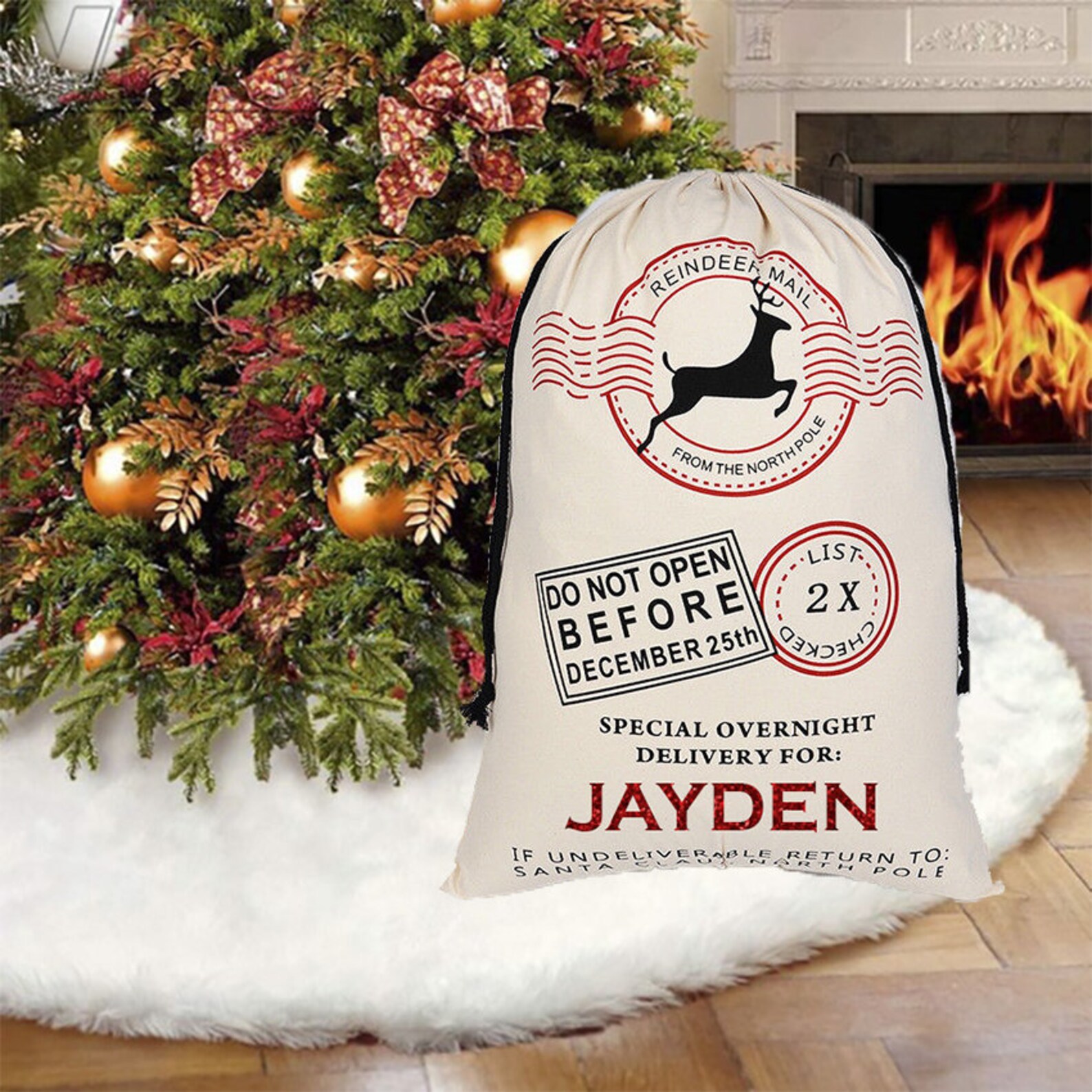 Personalised Christmas Santa Sacks/ Gift Sacks/ Santa Bags/ | Etsy
