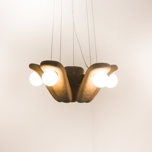 Clay Pendant Light Clay Chandeliers Pendant Lamps Handmade - Etsy