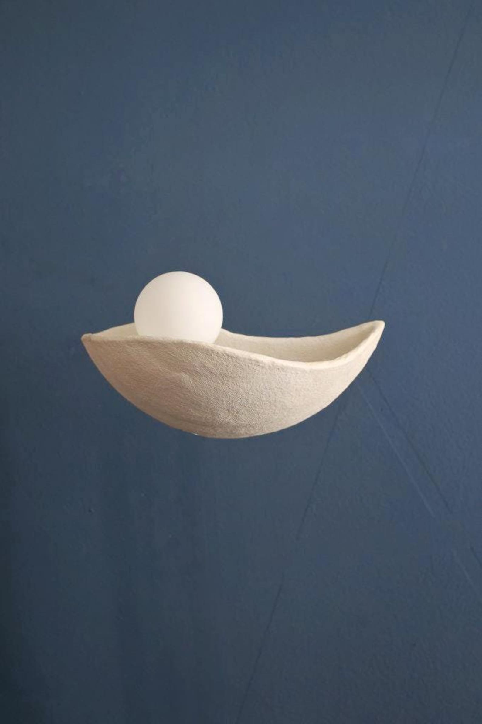 Ceramic Light Wall Sconce, Handmade Clay Wall Light, Contemporary Style ...