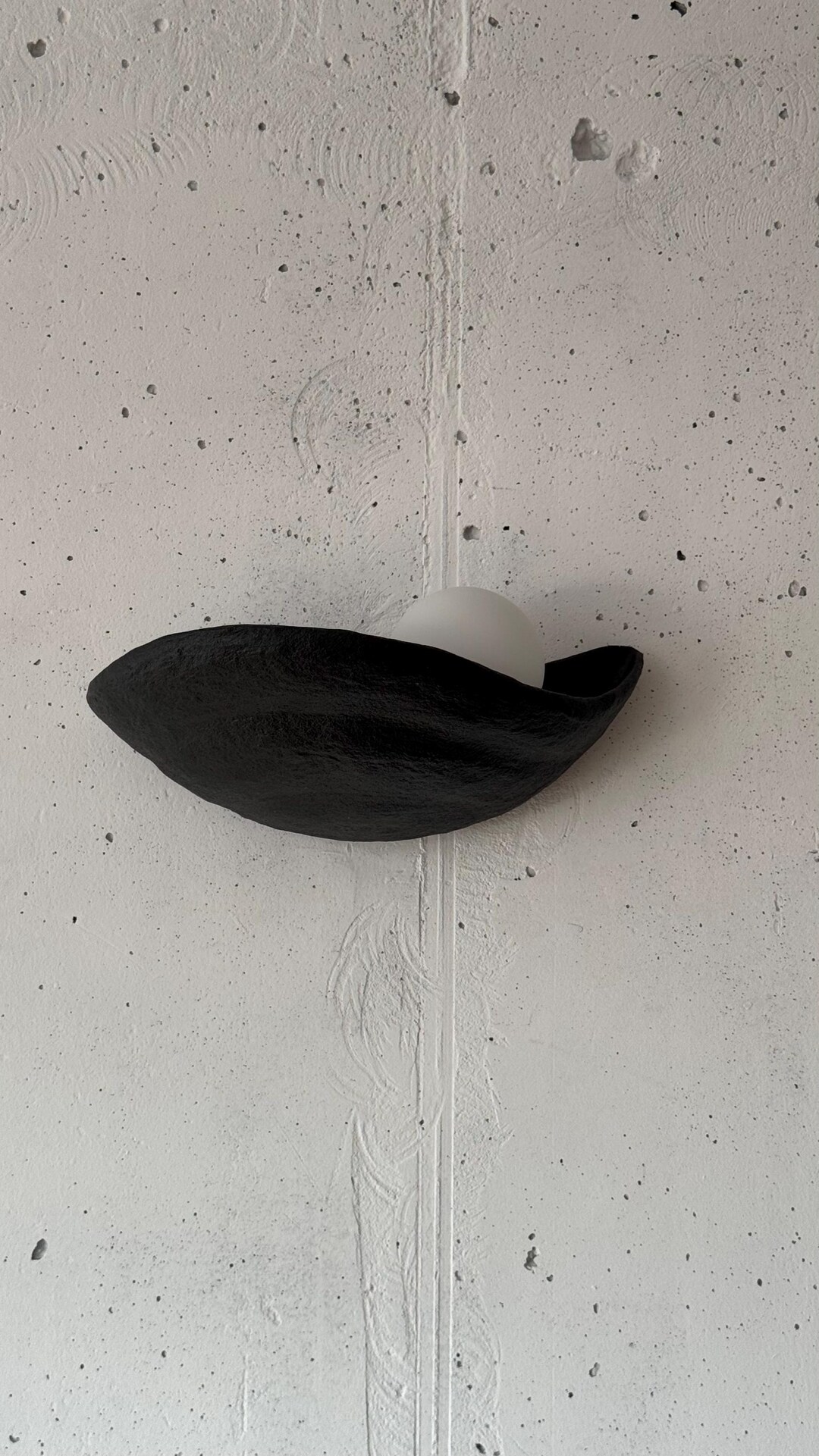 Clay Wall Sconce, Handmade, Ceramic Sconce. LED Light, Organic ...
