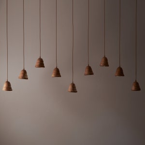 Bell Shaped Pendant Lights, Ceramic Bell Chandelier, Cascade Bell Jar ...