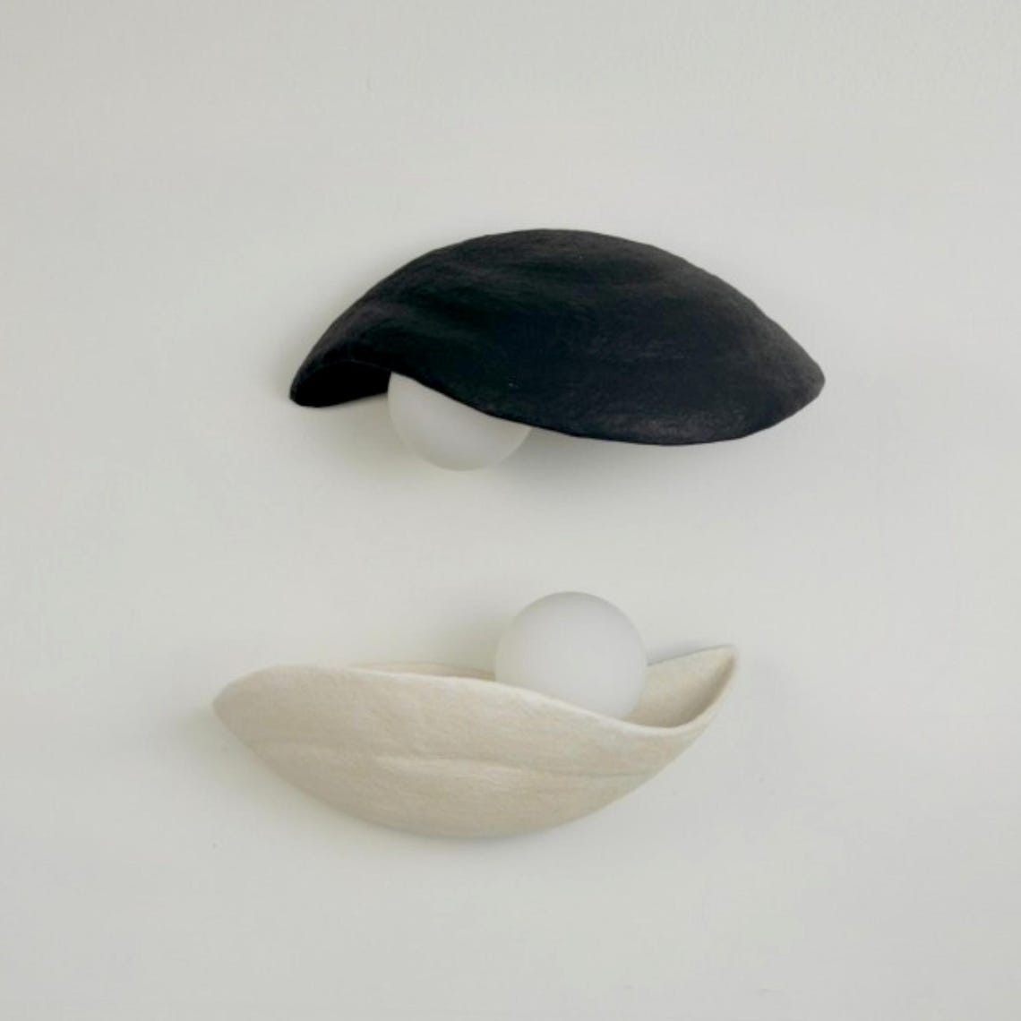 Ceramic Light Wall Sconce, Handmade Clay Wall Light, Contemporary Style ...