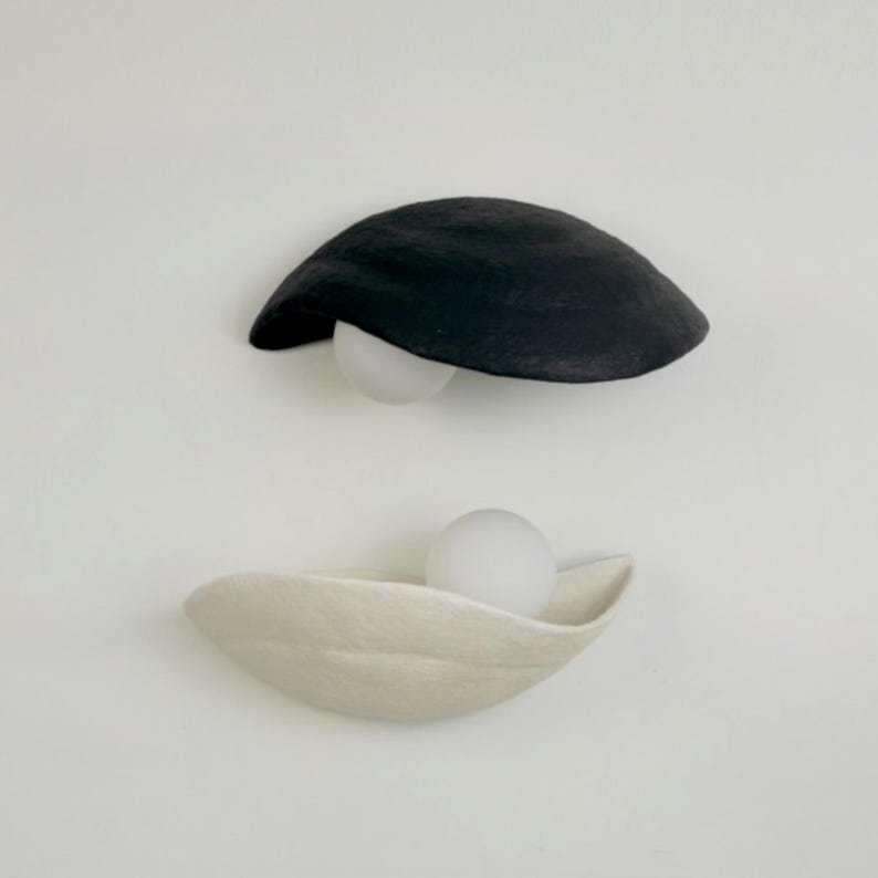 Ceramic Light Wall Sconce, Handmade Clay Wall Light, Contemporary Style ...