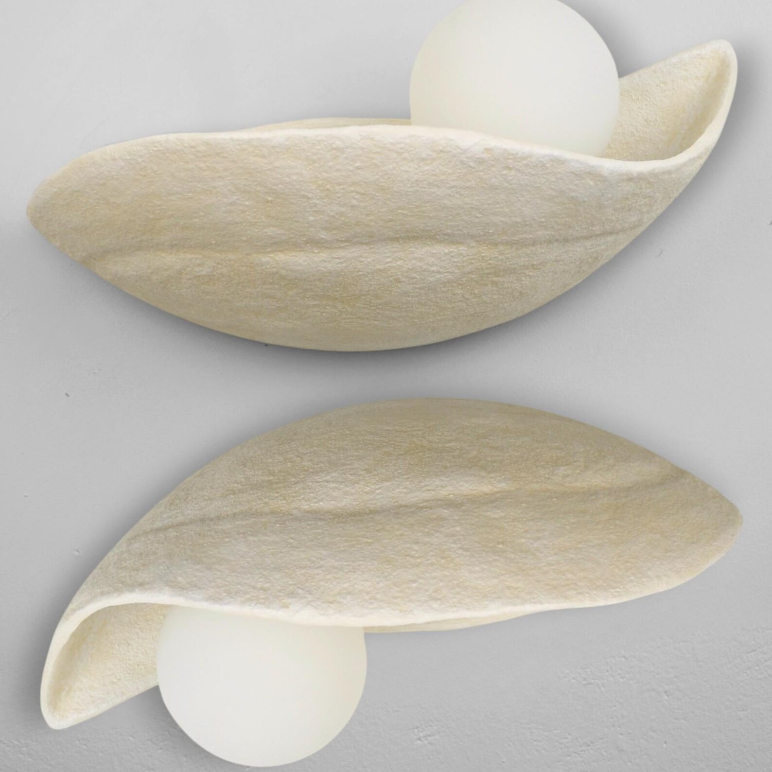 Ceramic Light Wall Sconce, Handmade Clay Wall Light, Contemporary Style ...