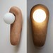 Clay Wall Sconce, Handmade Ceramic Wall Light With Organic Sculptural ...