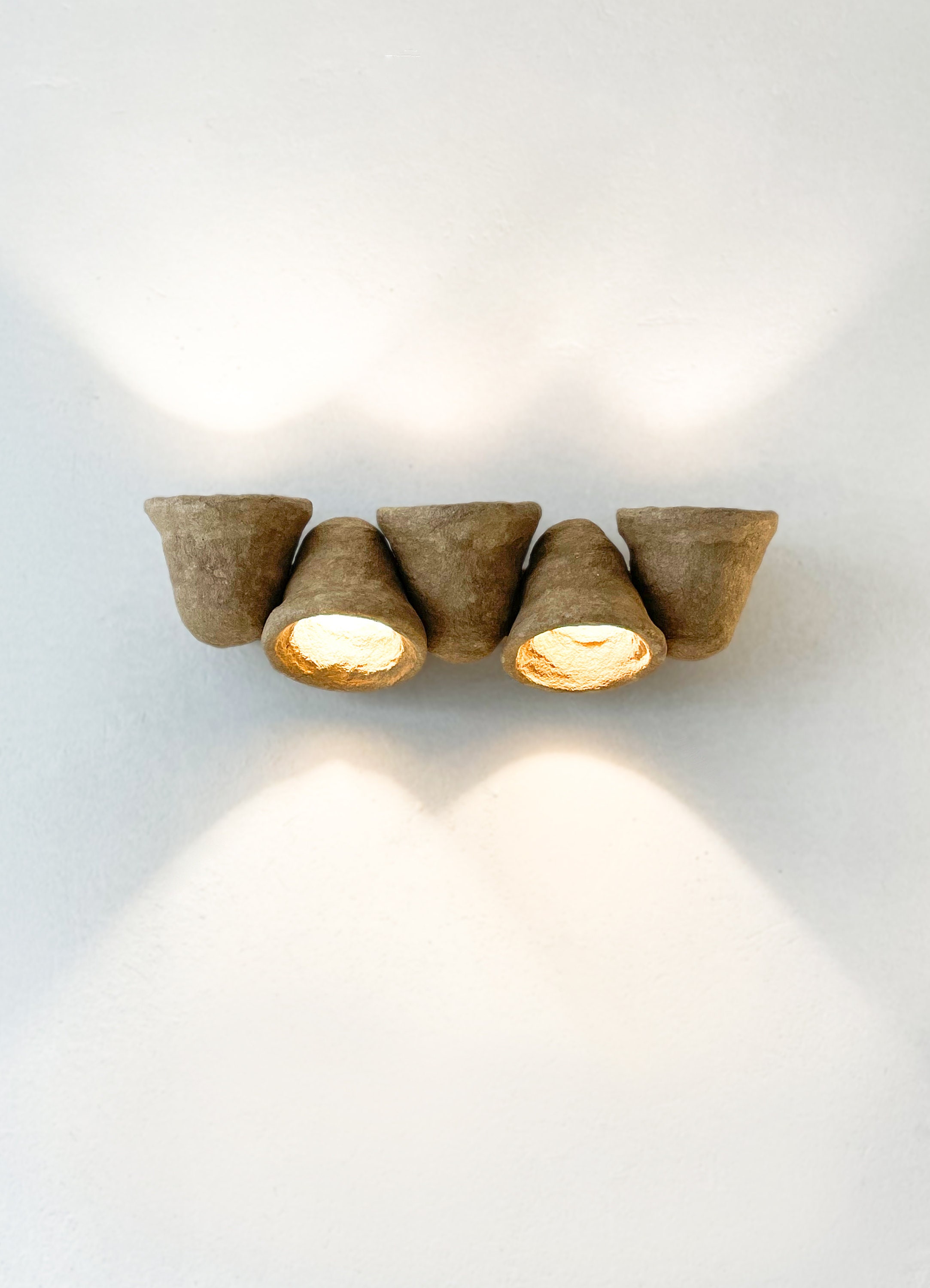 Bell Sconce, Ceramic Wall Sconce, Clay Wall Mounted Bell Lights, Fancy ...