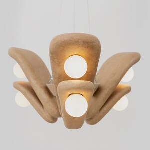 Clay Pendant Light Clay Chandeliers Pendant Lamps Handmade - Etsy