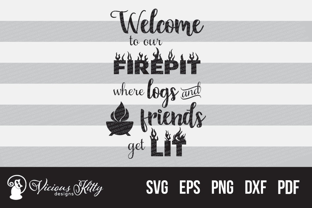 Fire pit sign svg, back yard sign svg, firepit, stencil svg, camping ...