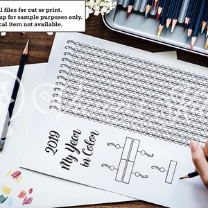 Mood Tracker Printable Full Year Bundle, Printable Coloring Page ...