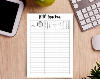 Monthly Utility Tracker - Etsy
