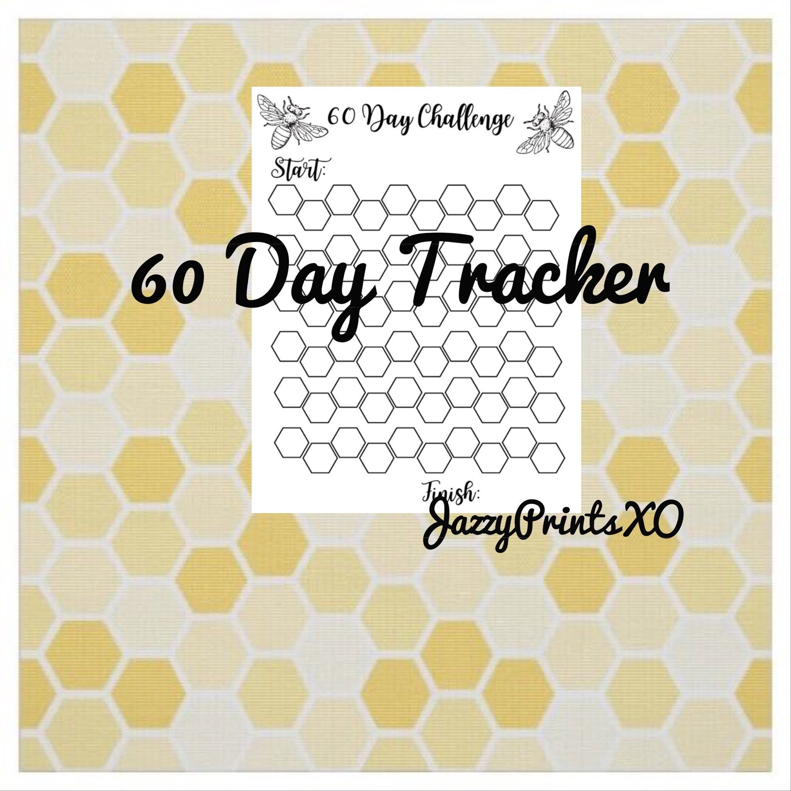 60 Day Bee Tracker Instant Download US Letter PDF Printable - Etsy